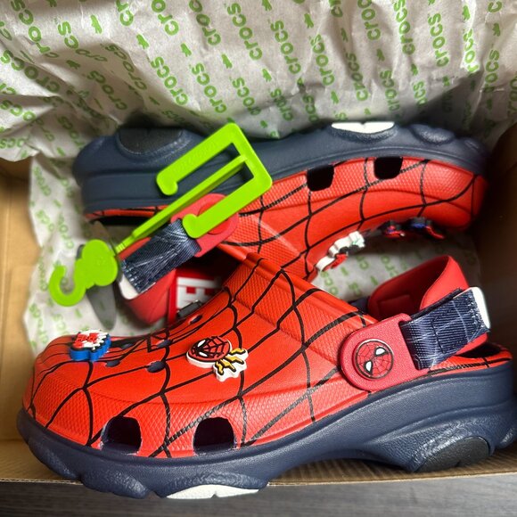 CROCS | Shoes | Crocs Kids Team Spiderman All Terrain Clogs Navy Size J ...